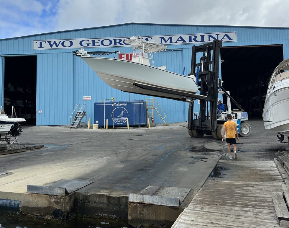 Hauling Capabilities | TWO GEORGES MARINA